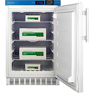 Accucold ACF33L Pharmaceutical Series 20" Wide Built-in All-Freezer, ADA Compliant, 2.65 cu.ft Capacity, Purpose-Built to Meet Recommendations CDC and VFC for Vaccine Storage, LED Lighting