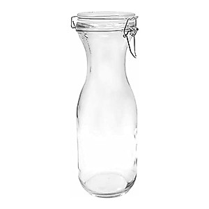 ChefWave Milkmade Non-Dairy Milk Maker Bundle with 2 Pack Resealable Glass Storage Carafes 34oz (3 Items)