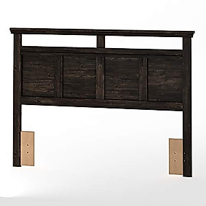 South Shore Versa Headboard, Full/Queen, Rubbed Black