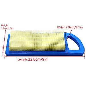 697153 Air Filter For BS 698083 794422 795115 697014 697015 Compatible With John Deere GY20573 Craftsman LT2000 LT1000 Lawn Mower Air Cleaner (2 Pack)