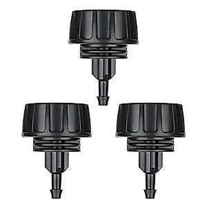 Yulaiyoen Drip Irrigation Hose Connectors,1/4 Inch Drip Irrigation Tubing x 3/4 FHT Swivel Garden Faucet Adapter, Convert 3/4" Garden Hose to 1/4" Drip Pipe for Irrigation Kits (3-Pack)