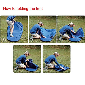 Single Pop Up Tent Pods Sports Fishing, Clear Rainproof Windproof Beach Tent for Wind and Rain in Chilly Weather，Lightweight and Sturdy, Easy Set Up, Outdoor Foldable