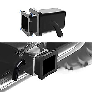 Tänzedzm 2-1/2 inches to 2 inches Trailer Hitch Receiver Adapter, 2-1/2 inches to 2 inches Trailer Hitch Receiver Adapter with Hitch Pin and Clip