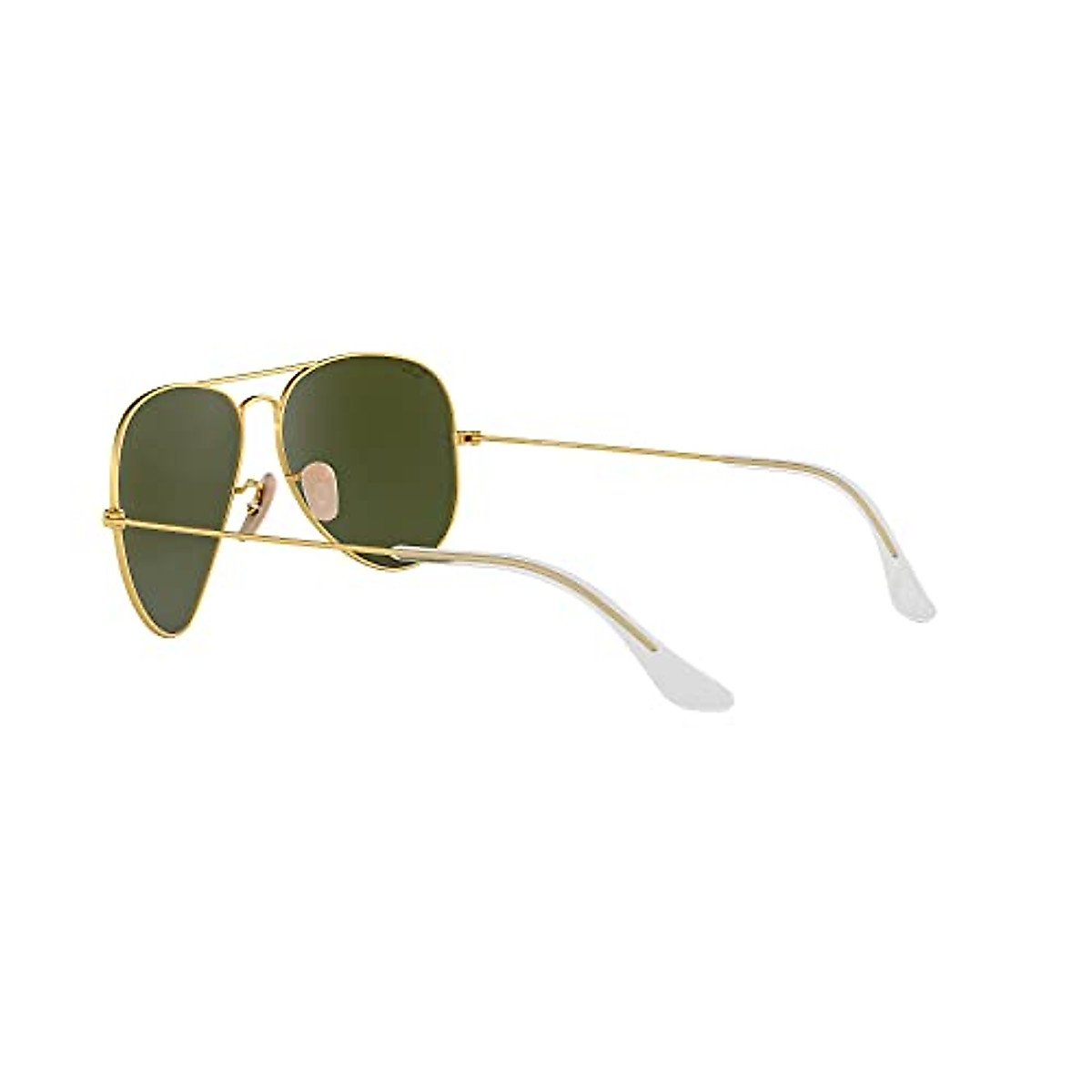 Ray-Ban RB3025 Classic Aviator Sunglasses, Matte Gold/Green Mirrored Fuchsia, 58 mm