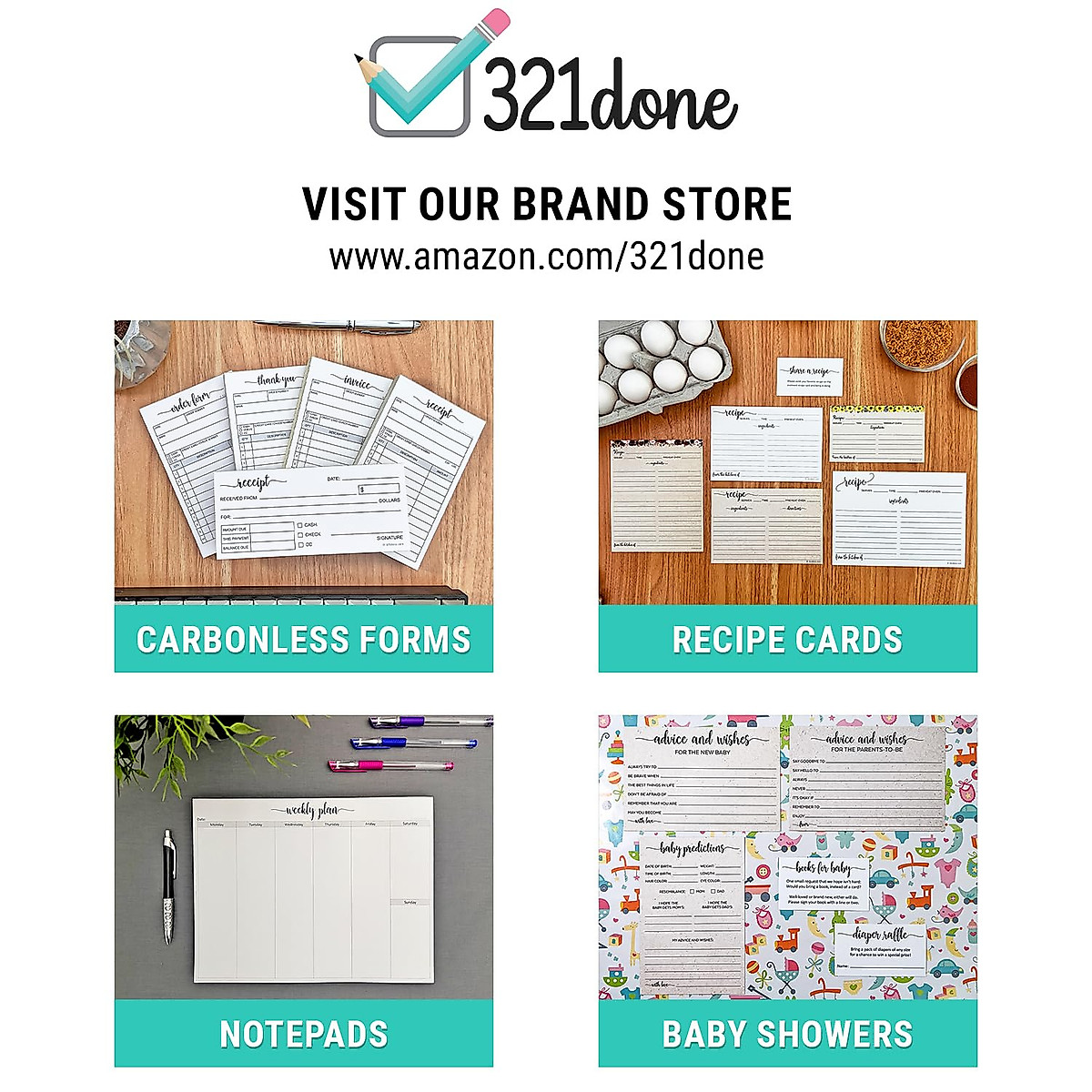 321Done Advice and Wishes for the Mr & Mrs, Made in USA - 4x6 White, Wedding Advice for Bride, Groom, Newlyweds, Bridal Shower, Thick Luxury Cardstock with Simple Script Minimalist Design - 50 Cards