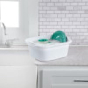 Sterilite 6478008 12 Quart Dishpan, Qt, White, (Pack of 8)