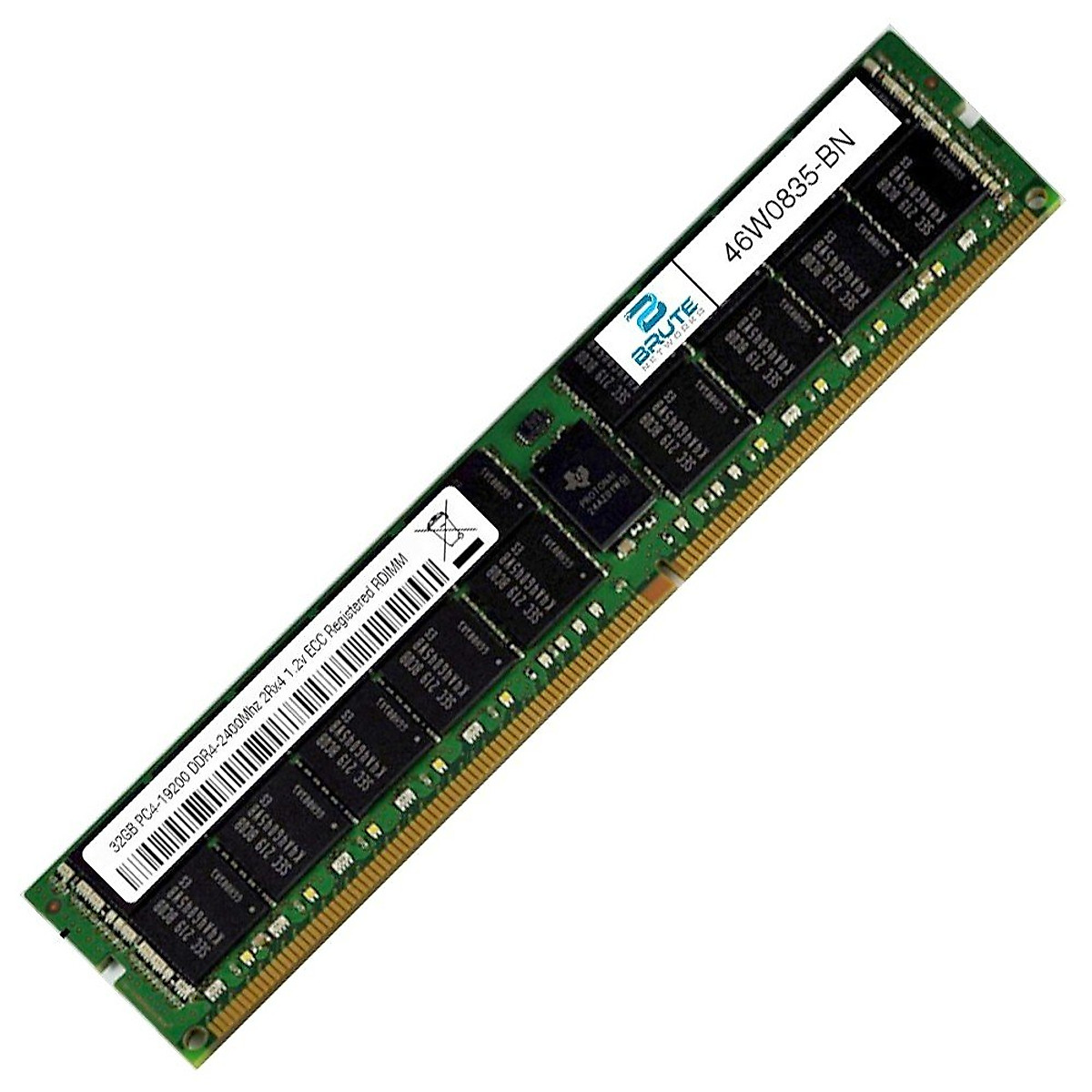 Brute Networks 46W0835-BN - 32GB DDR4-2400Mhz 2Rx4 ECC Registered RDIMM (Compatible with OEM PN# 46W0835)