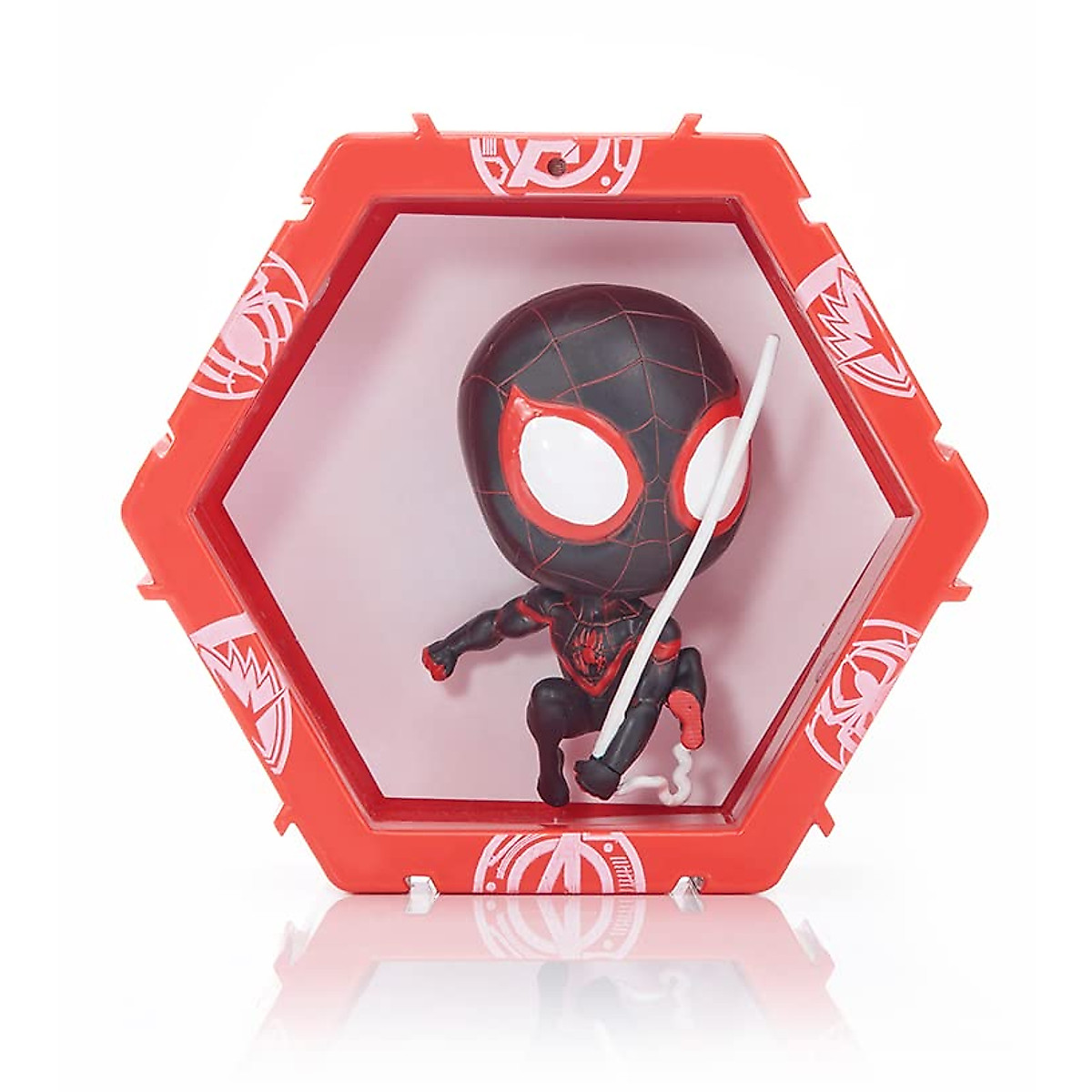 WOW! PODS Avengers Collection - Miles Morales | Superhero Light-Up Bobble-Head Figure | Official Marvel Collectable Toys & Gifts