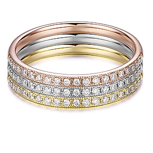 HAFEEZ CENTER Gold Riing (Rose-Gold, 6)