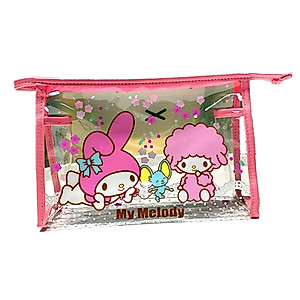 Kerr's Choice Kawaii Toiletry Bag M-elody Cosmetic Bag Kawaii Waterproof Makeup Bag Travel Storage Bag Gift for Girls Women