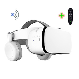 3D VR Headset Virtual Reality VR for Phone, Wireless Bluetooth VR Headset Helmet Stereo 110°FOV,Compatible for Android iOS iPhone 12 11 Pro Max Mini X R S 8 7 Samsung 4.7-6.2" Cellphone