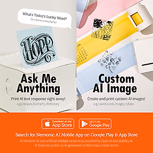 MANGOSLAB nemonic Label - Label Printer & Sticky Notes Printer | Thermal Label Printer | Label Maker | Sticker Printer | Bluetooth Label Printer | iOS & Android & MS Office