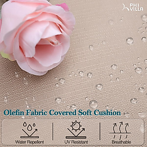 PHI VILLA 9 Pieces Outdoor Dining Table Set for 8, 60” Square Wrought Iron Dining Table & Heavy-Duty Steel Dining Chairs with Cushions, Large Dining Furniture Set for Patio, Deck, Yard, Porch