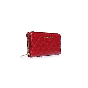 Michael Kors Susannah Zip Continental Dark RED Wallet
