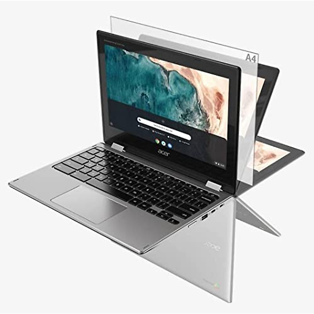 Acer Chromebook Touchscreen Laptop 15.6inch - Stylus Pen - Google Chromebook - 13hours Battery Life - USB C - Numeric Keypad - Wireless AC - Camera - School Students College (4GB RAM |64GB eMMC)