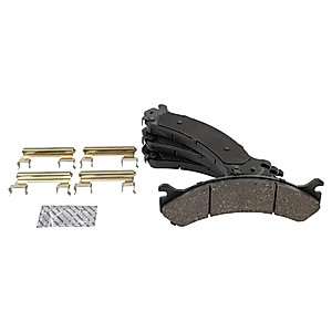 TRQ Rear Ceramic Brake Pad Performance Rotor & Caliper Kit Compatible with GM Dually