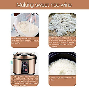 MLGB 6L Black Garlic Fermenter, Kimchi machine,Sweet Rice Wine Maker Full Automatic,Natto Maker,Yogurt Pot, FCC UL Listed