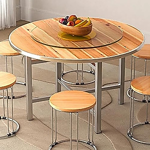 Rotating Tray Round Tempered Glass Lazy Susan Turntable for Kitchen Restaurant Dining Table Heavy Duty Serving Plate (Color : Clear, Size : 100cm/39in)