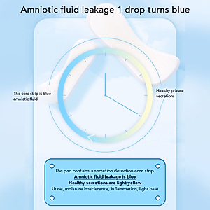 5pcs Amniotic Fluid Test Strips, Maternity Home Self Inspection PH Test Strips (Hygiene Pad Style) - High Sensitivity, Independent Packaging