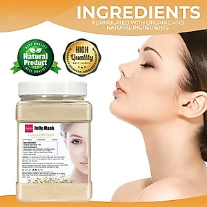 Balvilvi Jelly Mask for Skin Care - 24K Gold Gel Face Mask for Instant Hydration - Jelly Face Mask Peel Off - Facial Skin Care Product for Smoothing, Moisturizing, Cleansing