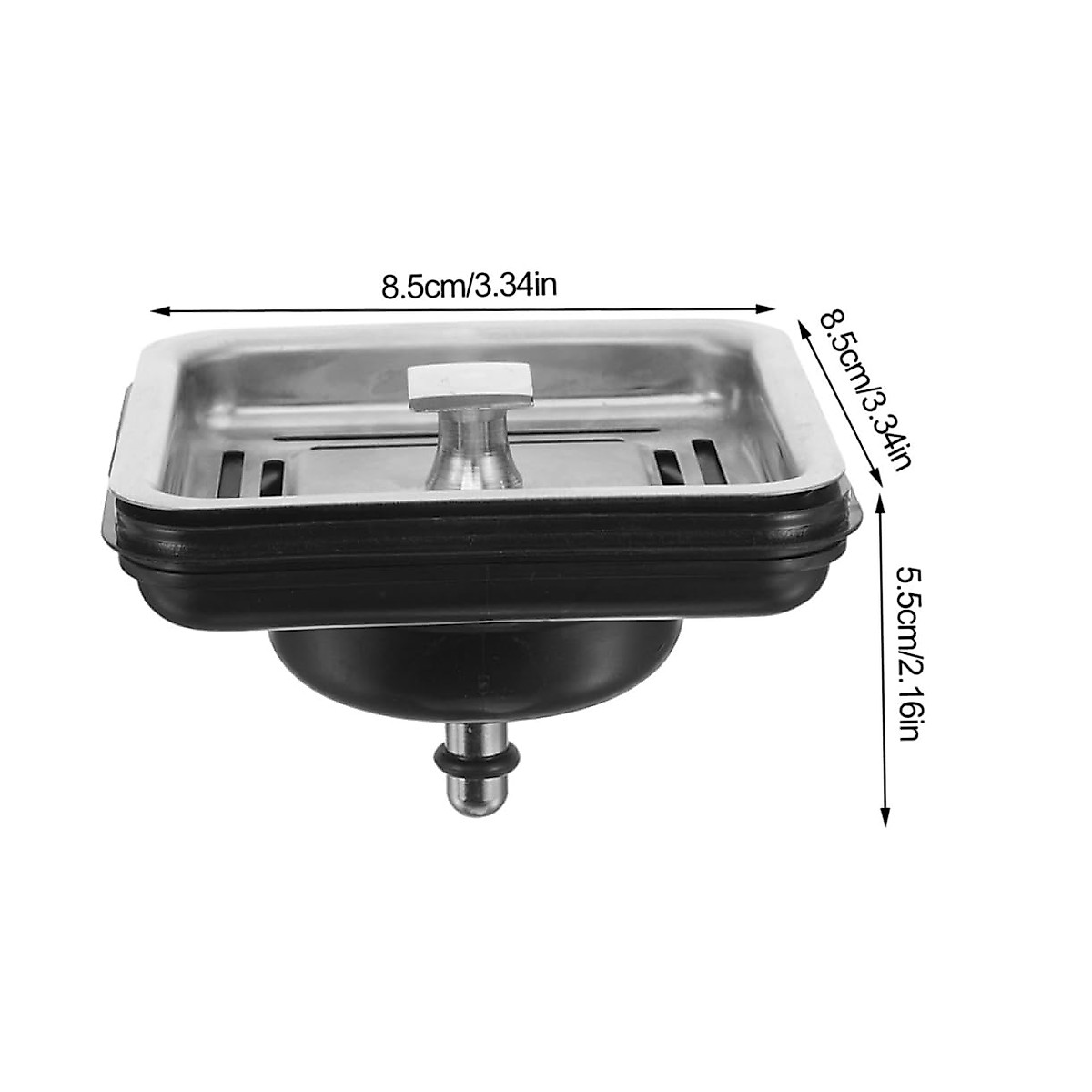 2pcs Kitchen Garbage Disposer Bathtub Drain Stopper Smasher Sink Flume Kitchen Waste Basket Strainer Anti-blocking Mesh Drain Strainer Waste Silver Veemoon