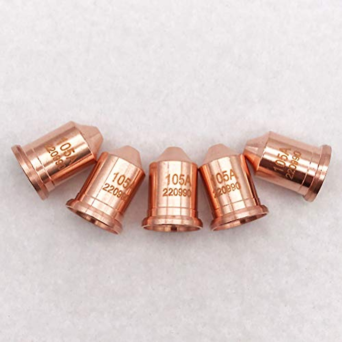 5PCS Professional Plasma Cutting Nozzles Cutting Torch Tips Electrode Cap Cutting Consumables