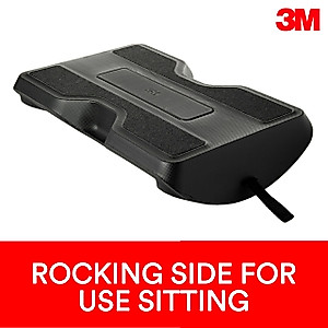 3M Foot Rest for Standing Desks, Help Reduce Leg and Foot Fatigue, Black (FR200B)