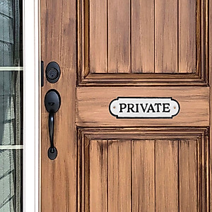 AuldHome Design Garden Gate Cast Iron Signs (Set of 2); Rustic Plaques in Black and White Farmhouse Style for GARDEN and PLEASE CLOSE THE GATE