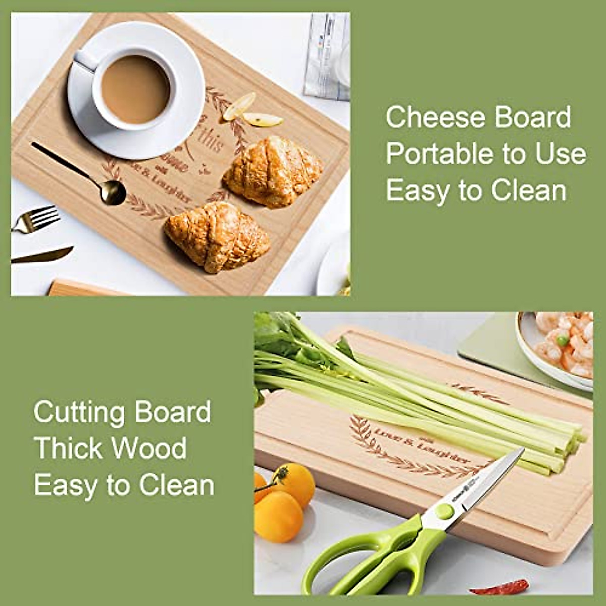 Housewarming Gifts for New Home, Housewarming Gift Basket for Woman Men Couples, First House Housewarming Present Box with Wood Cutting Serving Board for Friends Neighbor, Realtor Gift for Clients