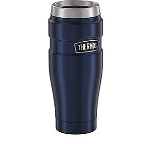THERMOS Stainless King Vacuum-Insulated Travel Tumbler, 16 Ounce, Midnight Blue