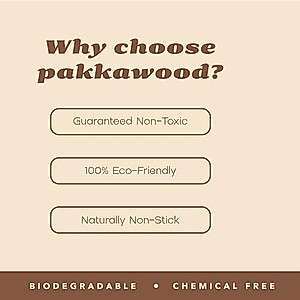 Island Bamboo Natural Pakkawood 12" Wooden Spoon Set of 4 with Standard Spoon, Slotted Spoon, Corner Spoon, and Straight-Edge Spatula