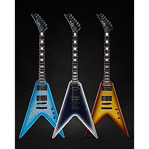 WestCreek CERBERUS Solid Body Electric Guitar, V Heavy Metal Guitar, Right Handed, Rounded End Frets, Bone Nut, Rosewood Fretboard, Mahogany Body