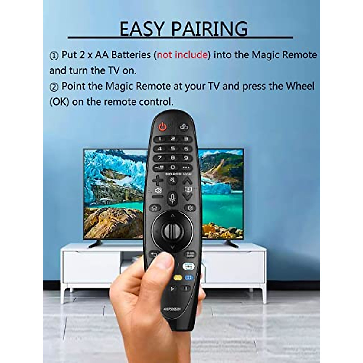 Universal Remote Control for LG Smart TV Magic, AKB75855501 Remote Replacement AN-MR20GA AN-MR600G AN-MR650G ANMR650A ANMR600 AN-MR650B AN-MR19BA AN-MR18BA etc.