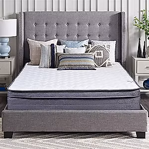 Treaton, 10-Inch Medium Plush Hybrid Euro Top Foam Encased innerspring Mattress/Improves Sleep by Reducing Back Pain, Queen