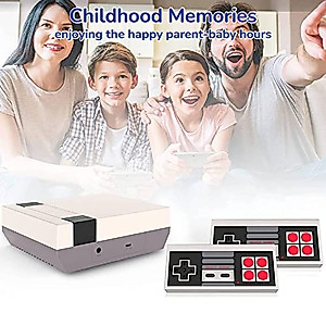 RISEMITEL Classic Retro Game Console with 620 Video Games and 2 Classic Wireless Controllers, RCA and HDMI HD Output, Plug and Play, an Ideal Gift for Kids and Adults.