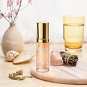 Jovan White Musk Women Body Spray + Cologne Gift Set, Notes of Jasmine, Musk, and Amber, Women's Fragrance, Long Lasting, Everyday Fragrance, Travel Size