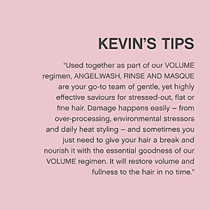 KEVIN.MURPHY ANGEL.WASH - Restorative Shampoo - For Fine Coloured Hair - Colour-Safe Shampoo - With Vitamins & Antioxidants - Sulphate & Paraben Free - 1 L / 33.6 fl oz