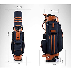 YIRENZUI Waterproof Multi-Function Golf Travel Bag with Wheels and Password Lock for Men Women Golf Course and Training Lightweight Golf Bag The fabric is scratch-resistant, odor-free and water-repell