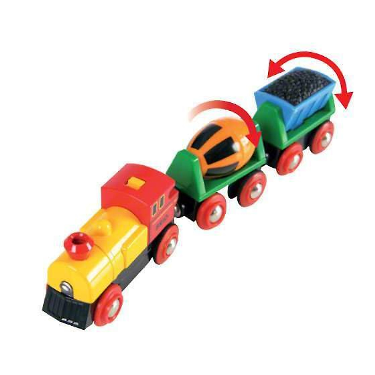 BRIO World Battery Operated Action Train - Dynamic 3 Piece Toy Train Set | Perfect for Kids Ages 3+ | Fun and Educational | Compatible with All Railway Toys