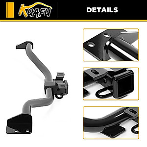 KUAFU Class 3 2'' Trailer Hitch Compatible with 2008-2017 Buick Enclave 2009-2017 Chevrolet Traverse 2007-2017 GMC Acadia Limited 2007-2009 Saturn Outlook Replacement for 44569 51083 13424 75528