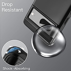JETech Heavy Shockproof Case for Google Pixel 7, Dual Layer Rugged Protective Phone Cover with Shock-Absorption (Black)