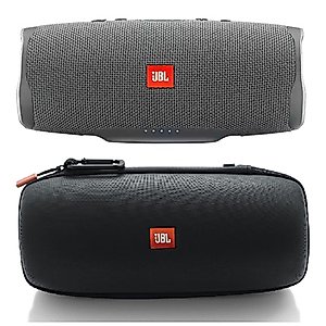 JBL Charge 4 Grey Bluetooth Speaker with JBL Authentic Carrying Case