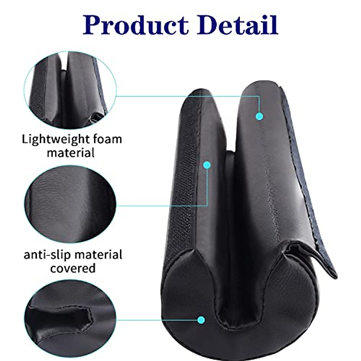 Zero Gravity Chair Cushion for Foot Rest, Universal Oversized Folding Loungers Anti Gravity Recliners Outdoor Chaise Patio Lawn Camping Chairs Footrest Padding for Outside Black