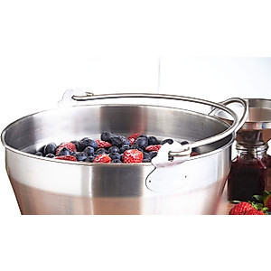 Large Maslin Pan Jam Making Pot with Stainless Steel Jam Chutney Funnel-Home Made Jam Canning Tools