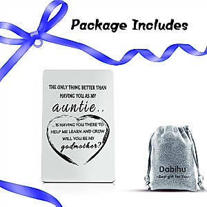 Godmother Gift Godmother Engraved Wallet Card Gifts Godmother Proposal Gift First Communion Gift Godmother Announcement Gifts Baptism Keepsake Gifts Mothers Day Birthday Gifts Godmother Asking Gift