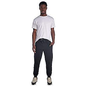 Jerzees Men's NuBlend Fleece Joggers & Sweatpants, Joggers-Black, Large