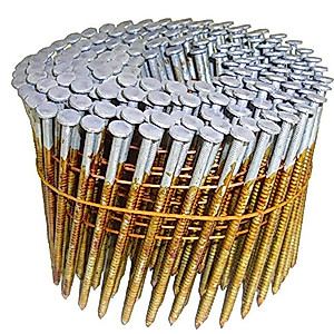 Metabo HPT Full Round Head Framing Nails | 3 Inch x .120 | Ring Shank | Hot Dipped Galvanized | Wire Coil | 2400 Count | 12707HHPT