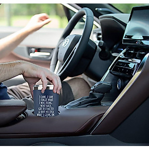 I Came I Saw I Forgot Tumbler - 20 oz Insulated Coffee Travel Mug with Lid & Straw - Funny Senior Citizen Gift for Men & Women, Retirement, Grandpa, Grandma, Old People Gag Gift, Birthday Gift