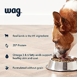 Amazon Brand - Wag Dry Dog Food Lamb & Lentil Recipe, 4 lb. Bag