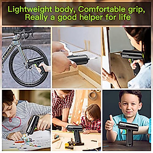 OUTLET Electric Screwdriver Set Rechargeable, 3.6V Cordless Power Screwdriver Kit with LED Lights, 20 Pcs, USB Cable, Case, Gadgets Tools for Men DIY, Unique Gifts for Men Women
